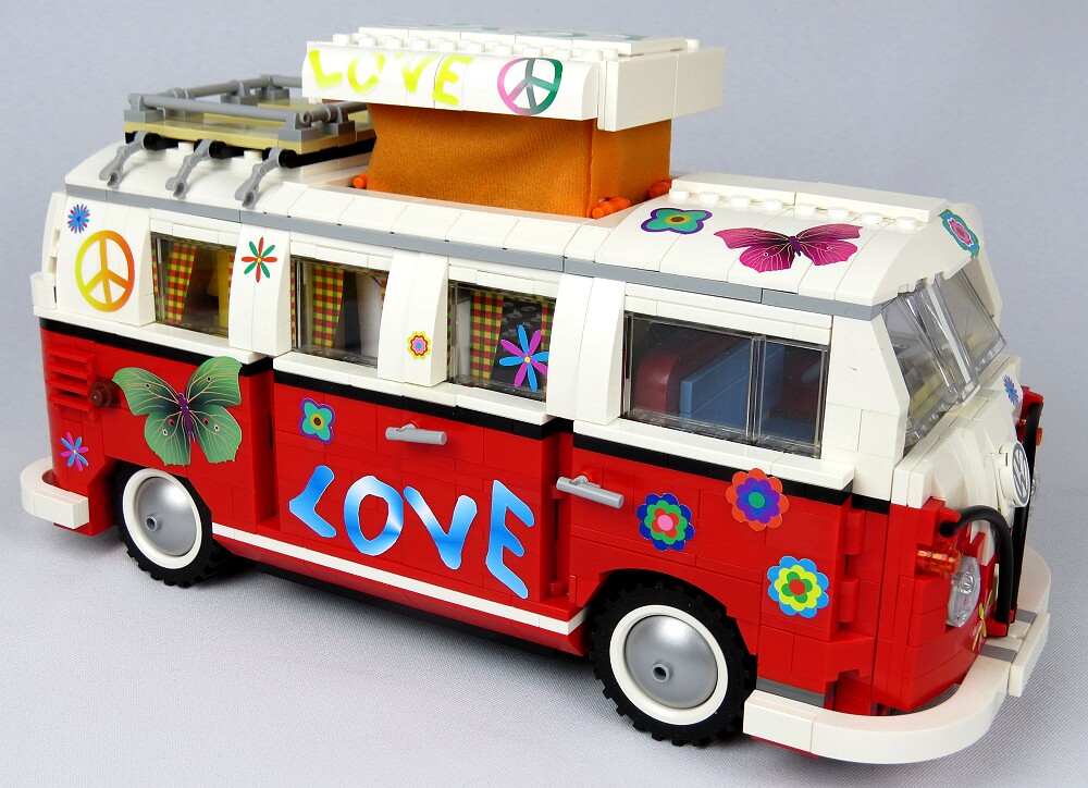 VW T1 Bulli in Flowerpower Optik :: LEGO bei 1000steine.de ...